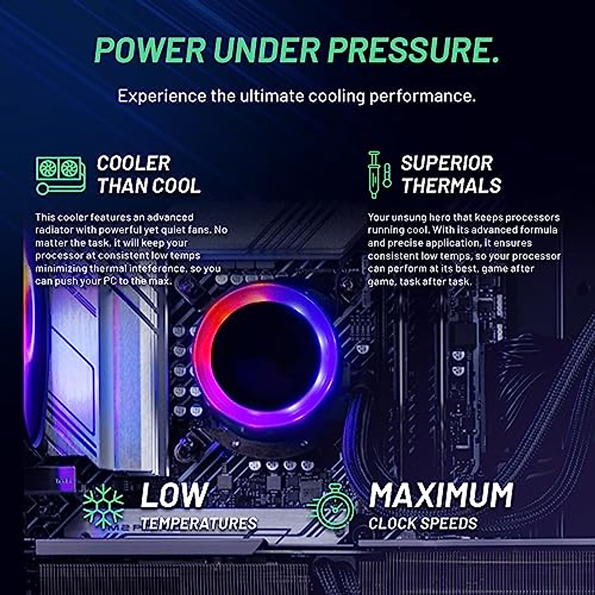 Skytech Blaze Gaming PC Desktop – AMD Ryzen 7 5700X 3.4 GHz, NVIDIA RTX 4070, 1TB NVME SSD, 16GB DDR4 RAM 3200, 750W Gold PSU, 240mm AIO, 11AC Wi-Fi, Windows 11 Home 64-bit