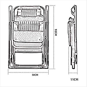 XZGDEN Lightweight Camping Chairs Garden Loungers Folding Chair Summer Breathable Cool Recliner Office Chair Lunch Break Chair Adjustable Adjustable Lounge Chair (Color : A)