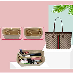 Lckaey Purorganizer is used for ophidia medium tote bag lining storage bag insert3010khaki-B