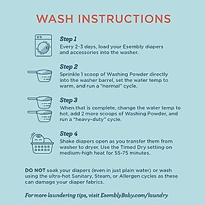 Esembly Waterproof Cloth Diaper Outer Cover (Monstera, Size 2) and Day Bag (Ink), Reusable and Washable Stylish Baby Essentials Set