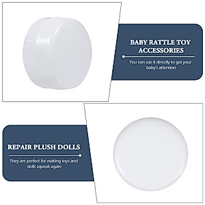 Toddmomy 50 Pieces Noise Maker Insert Rattle Box Rattle Toy Rattle Repair Fix for Baby Pet Toy