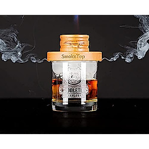SmokeTop Cocktail Smoker Kit - Old Fashioned Chimney Drink Smoker for Cocktails, Whiskey, & Bourbon - by Middleton Mixology (Cherry)