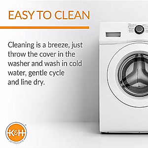 K&H Pet Products Extreme Weather Kitty Pad or Small Lectro-Kennel Deluxe Cover Gray 12.5 X 18.5 Inches