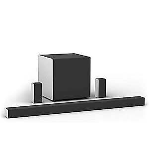 VIZIO 5.1.4 Premium Sound Bar with Dolby Atmos, DTS Virtual:X, Wireless Subwoofer, Rear Surround Speakers, Bluetooth, Voice Assistant Compatible, Includes Remote Control - SB46514-F6