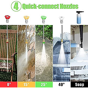 BOSEN Electric Pressure Washer - 3800 PSI + 2.8 GPM High Pressure Washers with 4 Interchangeable Nozzles and Foam Cannon Hose Reel, Power Washers Electric Powered for Home/Driveway/Patio