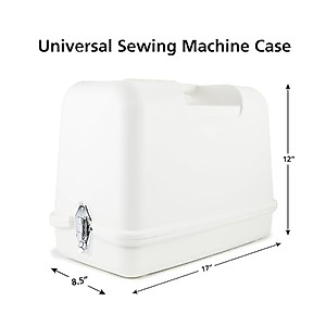 SINGER M3500 Sewing Machine With Accessory Kit & Foot Pedal - 110 Stitch Applications - Simple & Great for Beginners + SINGER Universal Hard Carrying Case for Most Free-Arm Portable Sewing Machines