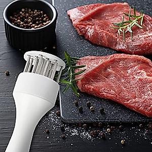 Sihuuu Meat Tenderizer Tool, 21 Pin Stainless Steel Meat Tenderizer Needle,Kitchen Gadgets For BBQ Cooking Tenderizing Marinade Fish, Pork, Beef Steak, Poultry, Meat