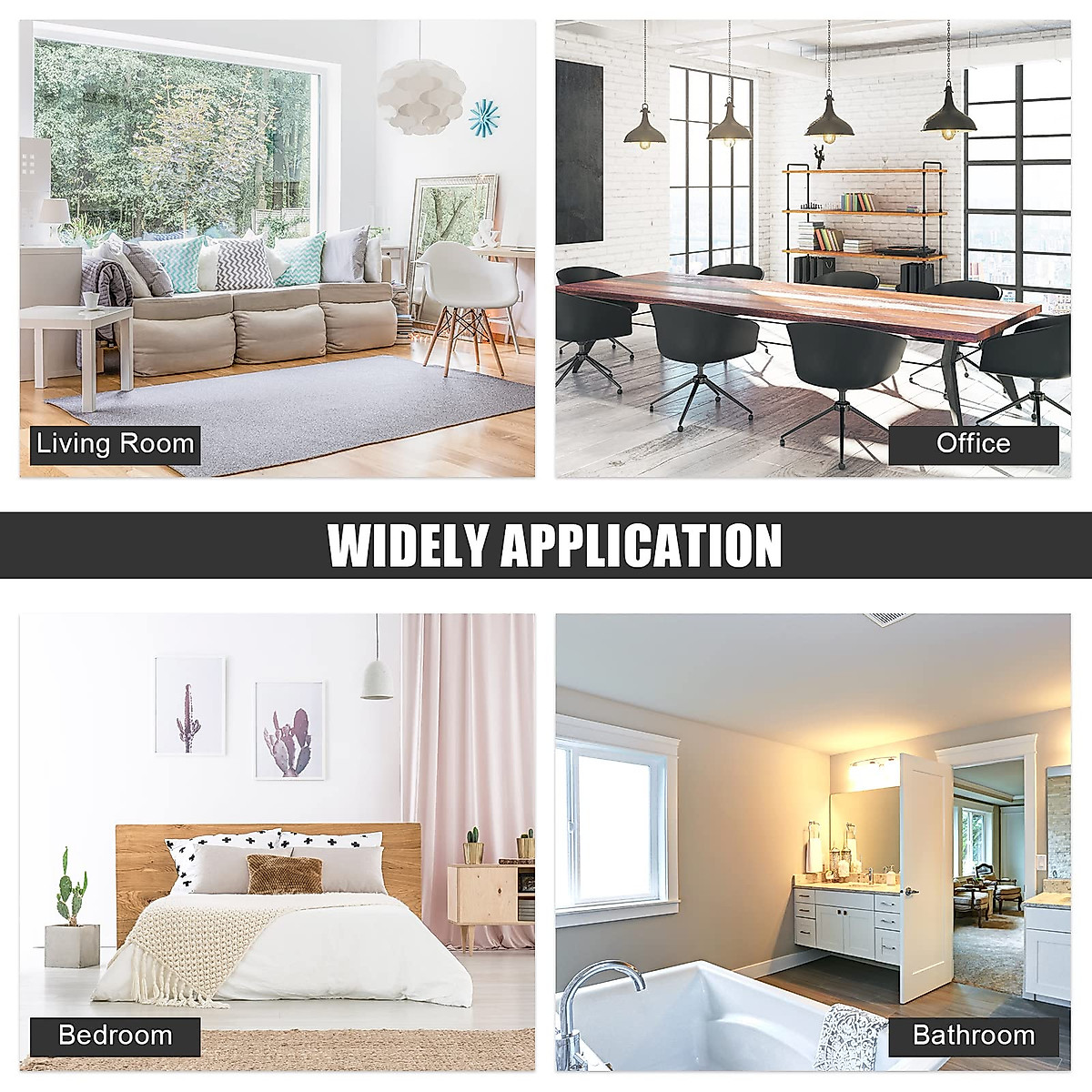 12 Pieces Magnetic Door Stoppers Magnetic Door Stops Stainless Steel Door Catch Door Holder No Drilling with Double Sided Adhesive Tape Screws for Stronger Wall Floor Mount