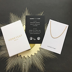 Honeycat Thin Chain Plain Bracelet in 18k Gold Plate | Minimalist, Delicate Jewelry (Gold)