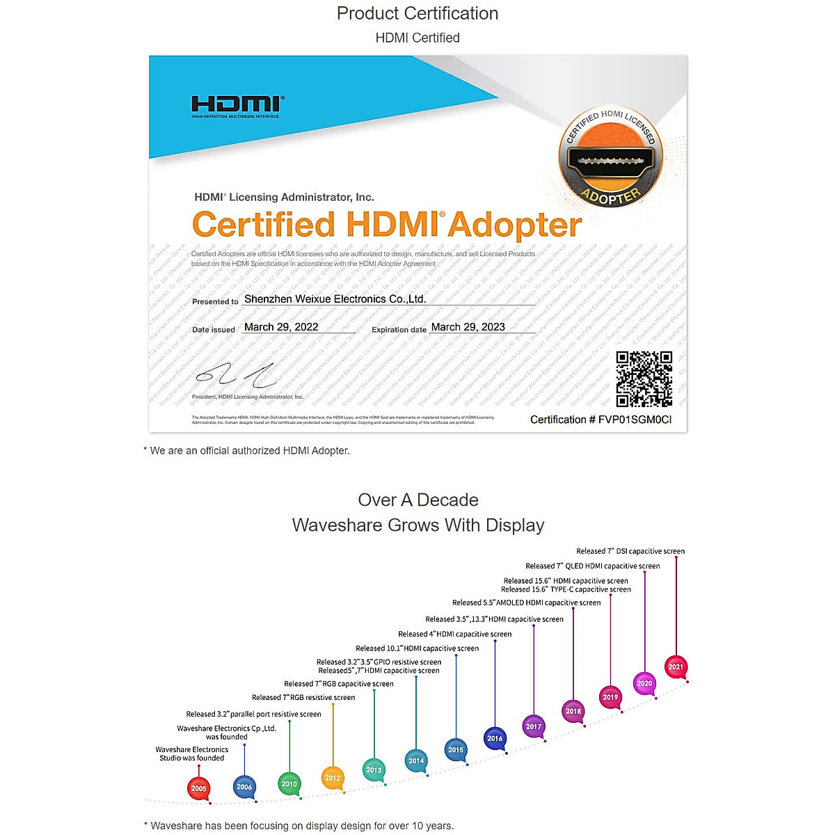 waveshare 13.3inch Capacitive Touch Screen LCD V1, with Case and Toughened Glass Cover, 1920×1080, HDMI, IPS,