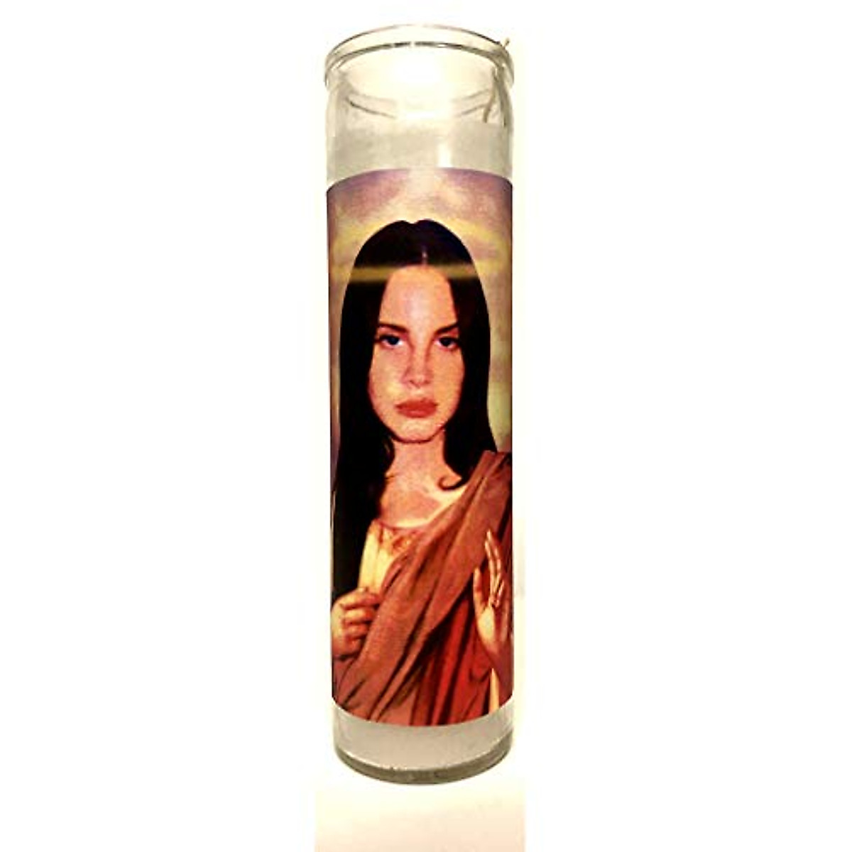 Lana Del Rey Celebrity Parody Devotional Prayer Candle