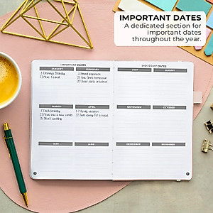 Clever Fox Address Book with alphabetic tabs - PU leather telephone and address book for keeping contacts safe, Contact Organizer Journal, Medium Size (5.3″ x 7.7″) Hardcover, Rose Gold