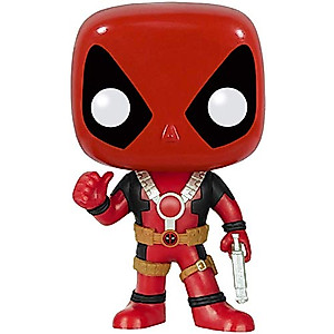 Deadpool H840415 Marvel Pop Vinyl Bobble Head Figure 112 Thumbs Up, Multi-Colour
