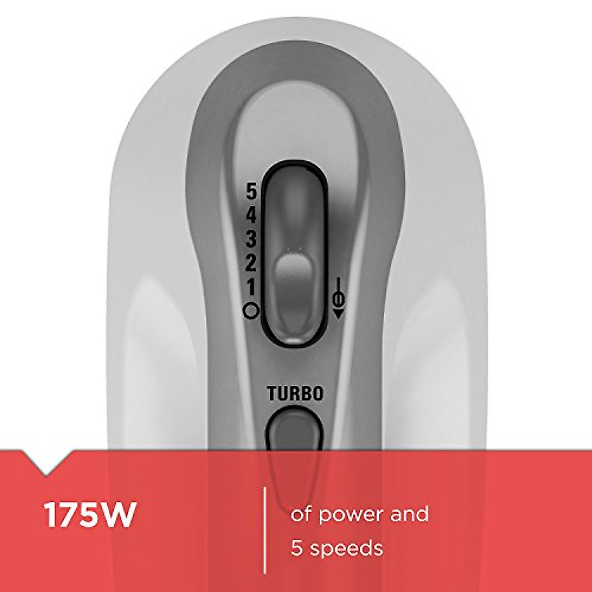 BLACK+DECKER Lightweight Hand Mixer, White, MX1500W