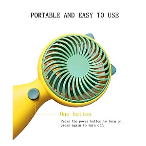 Aheadife Handheld Mini Fan,Portable USB Rechargeable Fan,Small Personal Fan Pocket Desktop Table Quiet Hand Fan with Strong