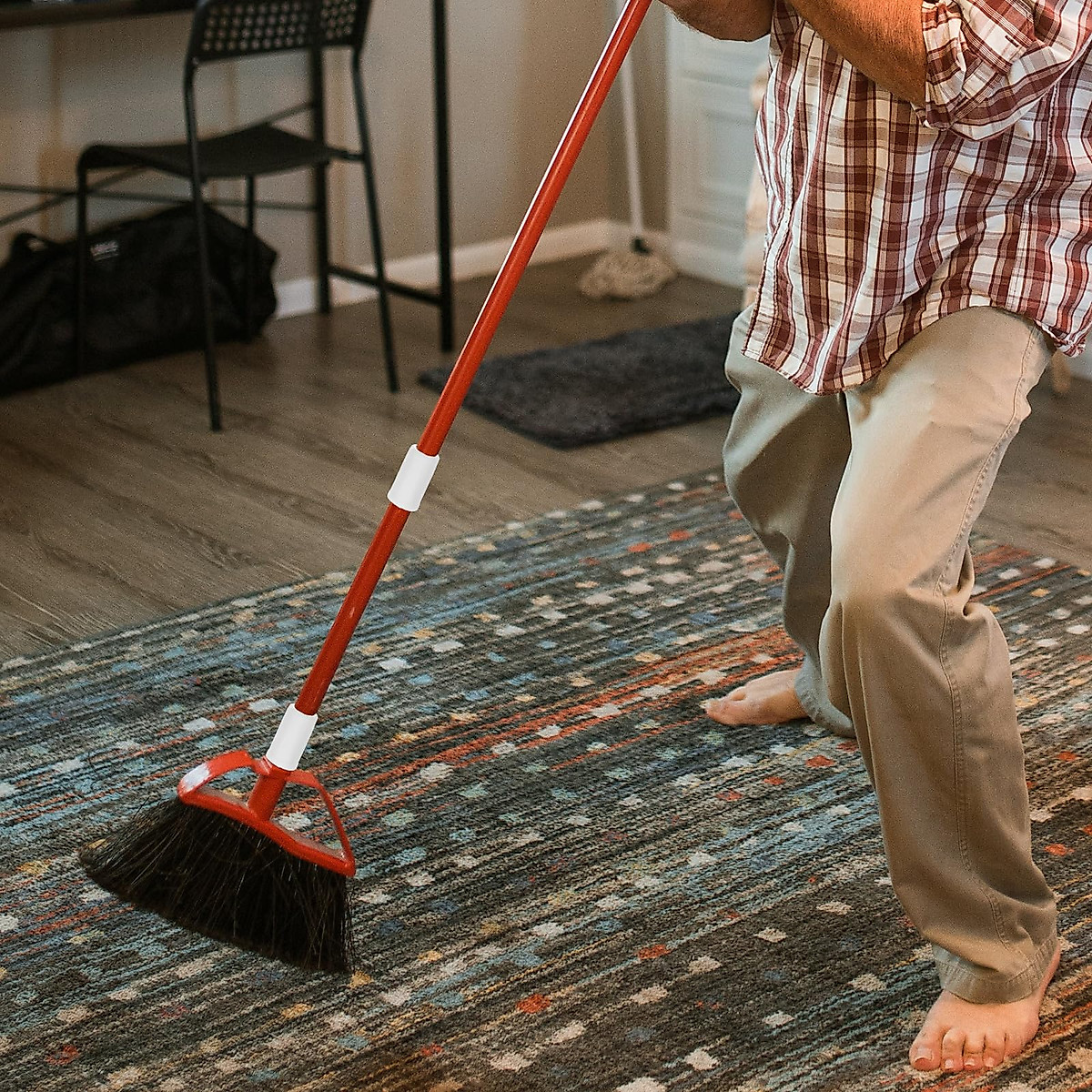 Gatuida 2pcs Mop Head Push Broom Handle Threaded Tip Replacement Plastic Thread Tip Threaded Handle Tips Handle Tips for Extension Poles Handle Threaded End Pole Adapter for Broom