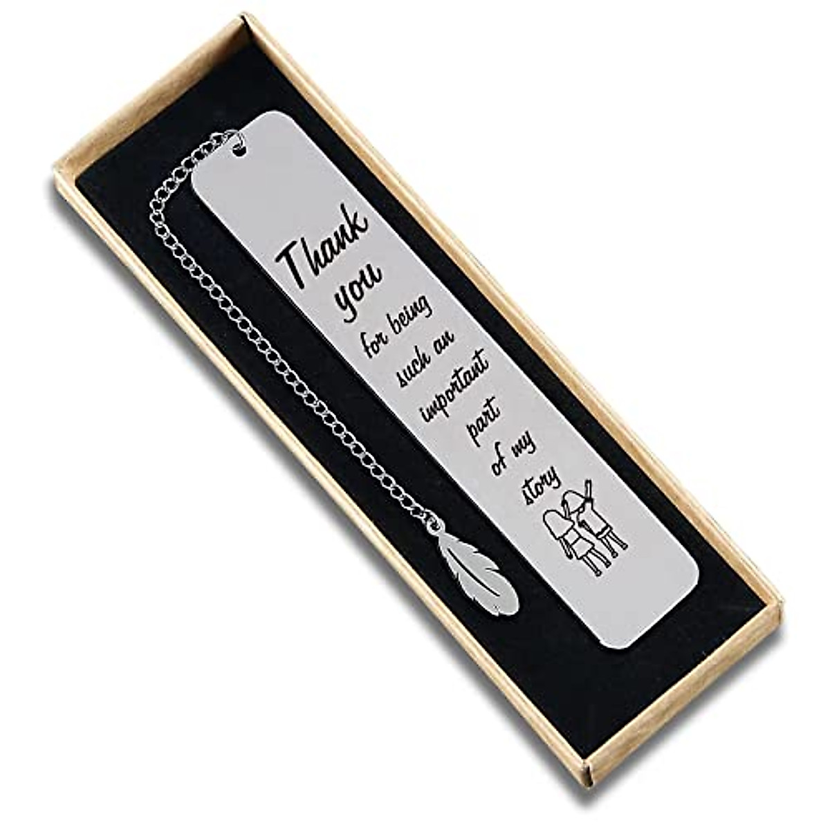 Appreciation Gifts for Teachers Mentor Teaching Assistant Boss Book Lovers Readers Thank You for Being Such an Important Part of My Story Metal Bookmarks Appreciation Week Graduations