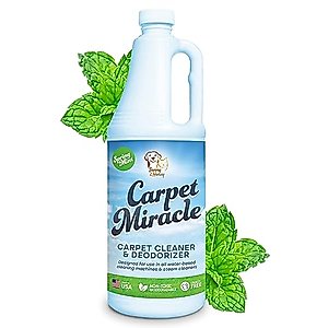 Carpet Miracle - Carpet Cleaner Shampoo Solution for Machine Use, Deep Stain Remover and Odor Deodorizing Formula, Use On Rug Car Upholstery and Carpets (32FL OZ)