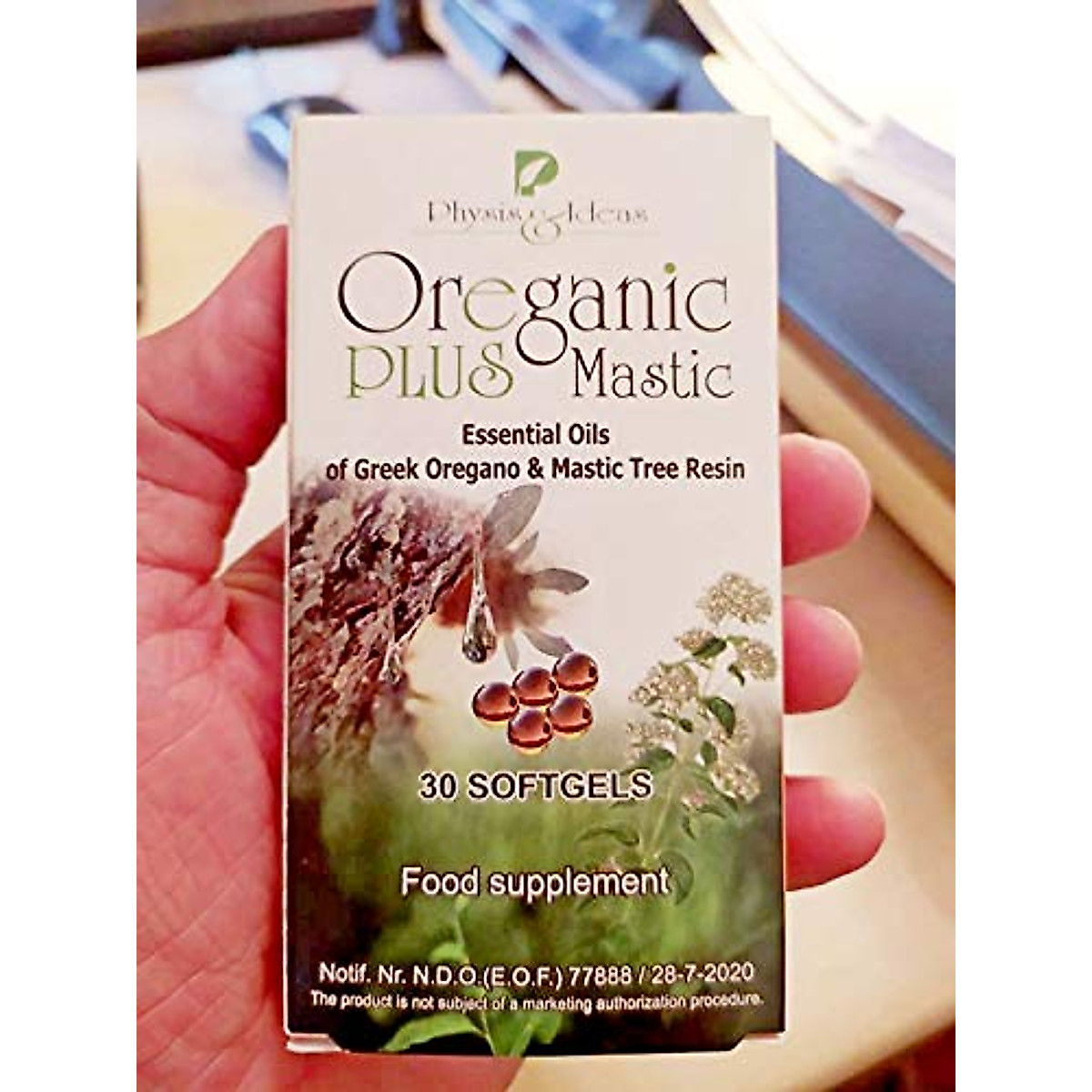Oreganic Plus Mastic – Organic Wild Oregano Oil Capsules & Mastic Gum Oil – Immune Defense, Intestinal Support, Stomach Relief, Gut Restore, Kids Immune Support – 30 Pack