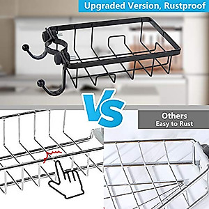 Sponge Holder for Kitchen Sink, BENEECA Upgrade Sink Sponge Holder, Rustproof Waterproof, No Drilling Sink Caddy, Easy to Install