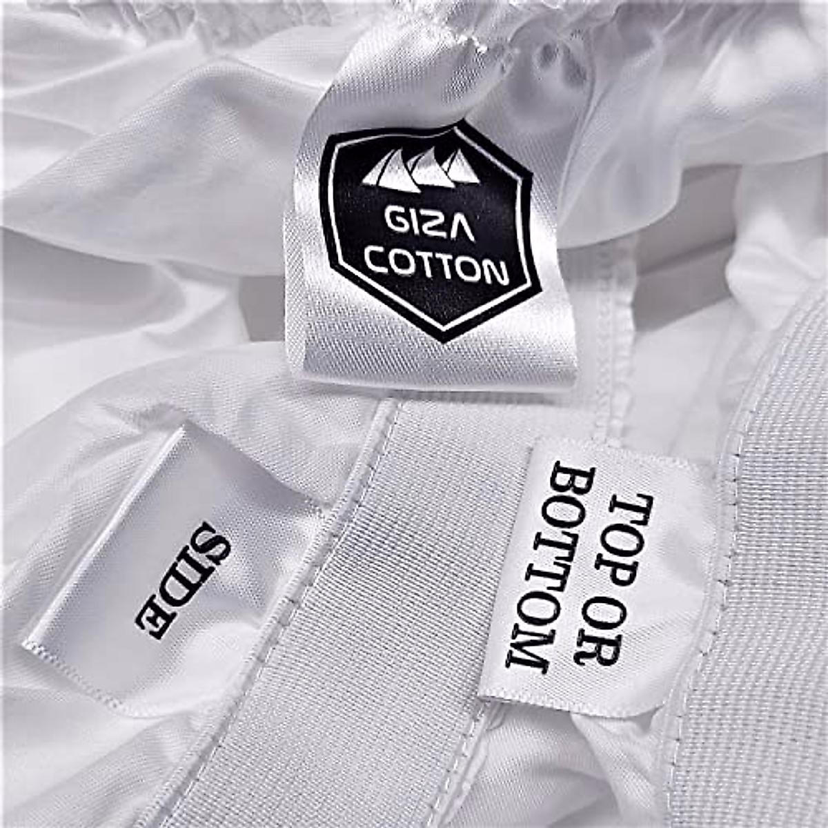 MyGiza Sheets California King Fitted Sheet, 100% Giza Egyptian Cotton, 400 Thread Count, White, 72"x84"