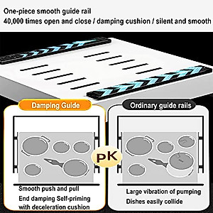 MADELL Sinks Under Sink Organizers,Kitchen Cabinet Organization,2 Tier Under Sink Slide Out Storage Shelf Slide Out Drawer Storage Shelves for Kitchen Living Room/Black