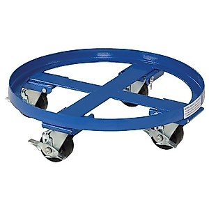 Vestil DRUM-HD Heavy Duty Drum Dolly, 2000 lbs Capacity , blue