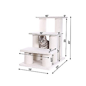 Armarkat Pet Steps, 3-steps, B3001, Ivory