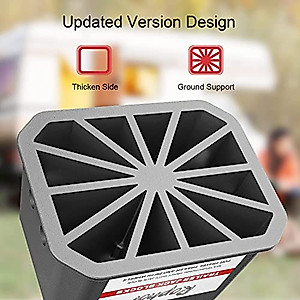 Rophor Trailer Jack Block, New Version RV Camper Blocks for Travel Trailer 5th Wheels and More, Up to 15,000 lbs, Use for Any Tongue Jack, Post, Foot, 5th Hydraulic Jack or Scissor Stabilizer