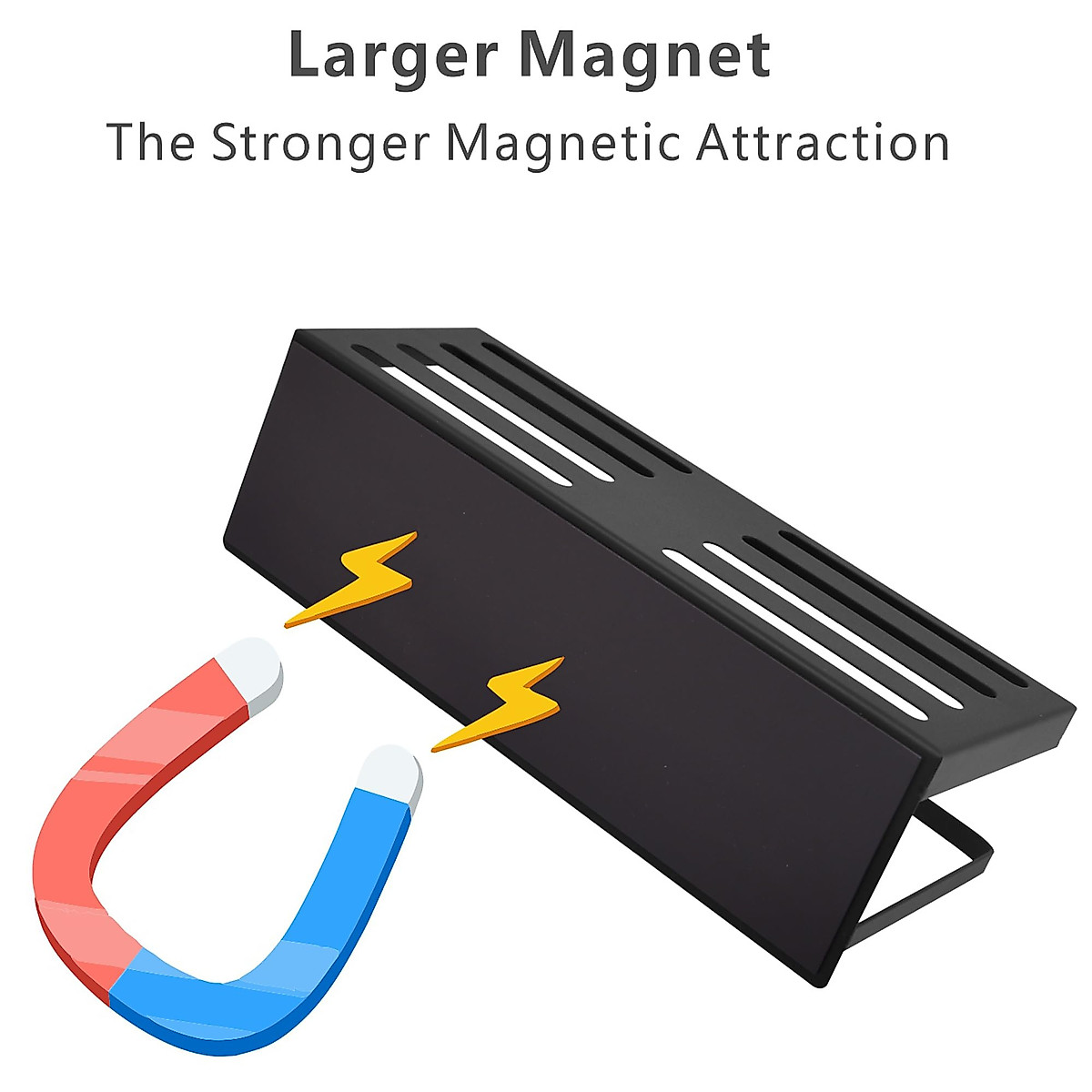 Roysili Spice Rack Magnetic Spice Rack Organizer Durable Magnetic Shelf For Refrigerator For Kitchen Organization And Storage With Hooks 2 Pack (White)