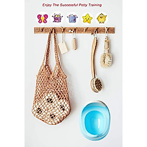 Potty Training Color Changing Stickers, Baby Toilet Training Sticker, Toilet Targets Stickers, Stickers for Potty Training Use with or Without Potty Chart or Potty Watch (5PCS) (A)