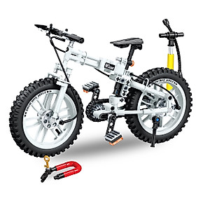 WINNER SPACE Folding Bicycle Building Blocks Kits, Build Your Own MOC Bike Bricks Model Sets, Education STEM Toys, DIY Gift for Boys Girls 6 8 9 10 12 16 Years Old, 242 PCS