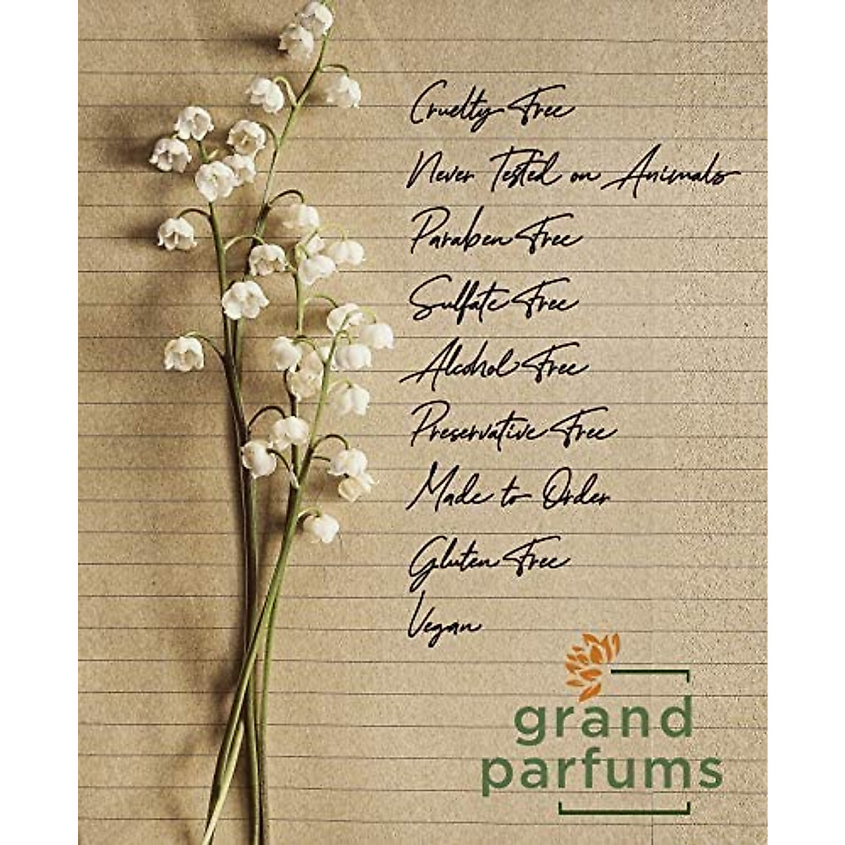 Grand Parfums CLEAN FRESH COTTON 2 Oz Perfume Spray On Fragrance Oil | Hand Blended with Organic and Essential Oils | Alcohol-Free and Preservative Free | Made to Order