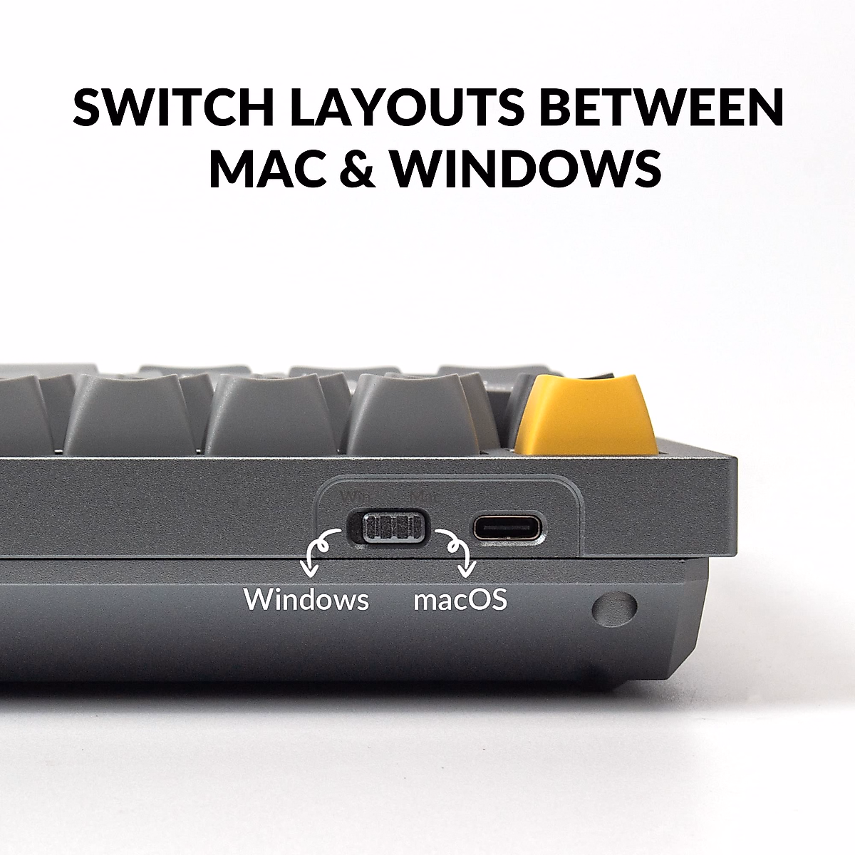 Keychron Q6 Wired Custom Mechanical Keyboard Knob Version, Full-Size QMK/VIA Programmable Macro with Hot-swappable Gateron G Pro Red Switch Double Gasket Compatible with Mac Windows Linux (Grey)