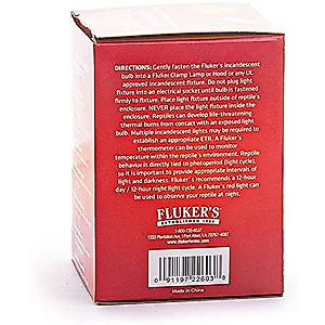 Fluker's Repta-Sun Incandescent Reptile Basking Bulb 100W - Includes Attached DBDPet Pro-Tip Guide