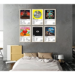 Hulilis Bad Bunny Music Album Cover Posters Print Room Aesthetic Dorm Decor HD Print Aesthetic Pictures for Living Room Bedroom Music Classroom Wall Art Decor Set of 6 Unframed 7x10 inch