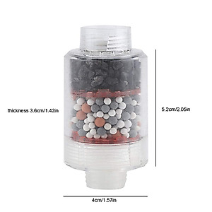 Liineparalle Shower Head Filter Bathroom Fixtures Softener Chlorine Heavy Metal Remover for Bathroom Bath Fixtures