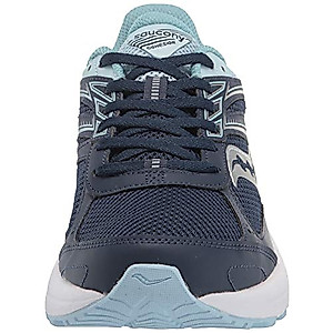 Saucony Women's Cohesion 14 Road Running Shoe, Navy/Sky, 8