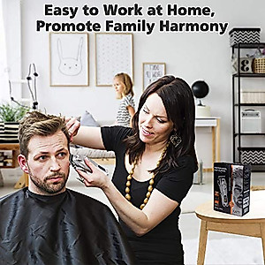 Hair Clippers for Men Professional Rechargeable Cordless Hair Trimmer Cutting Kit with Titanium Ceramic Blade 4 Grooming Combs 2500mAh Lithium Ion LED Display Haircut Kit