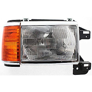 Evan Fischer Driver and Passenger Side Headlight Set of 2 Compatible with 1987-1991 Ford F-150, 1987-1991 F-250, 1987-1991 F-350 & 1987-1991 Bronco - FO2502105, FO2503105