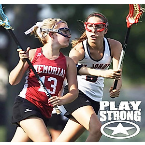 Play Strong Lacrosse Birthday Card 1-Pack (5x7) Super Star Illustrated Sports Birthday Cards Greeting Cards- Awesome for Lacrosse Players, Coaches and Fans Birthdays, Gifts and Parties!