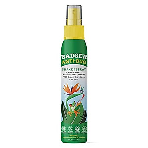Badger Bug Spray, Non-DEET Mosquito Repellent with Citronella & Lemongrass, Natural Bug Spray for People, Family Friendly Bug Repellent, 4 oz