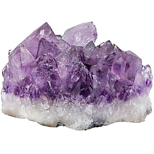 Rockcloud Natural Purple Amethyst Quartz Crystal Cluster Geode Druzy Home Decoration Gemstone Specimen