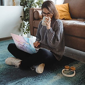 iCasso Compatible with MacBook Air 13 inch Case 2024-2022 Release M3 A3113 A2681 M2 with Liquid Retina Display, Hard Plastic Shell for Mac Air 13.6, TPU Keyboard Cover&Screen Protector(Blue Marble)