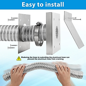Outside Air Kit for Pellet Stove,2” x 60” Pellet Stove Pipe Kit,Fresh Air Intake for Corn and Pellet Stoves