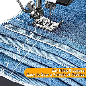 Simfelice Sewing Machine 38 Stitch Applications Electric Mini Sewing Machine for Beginners with LED Light & Extension Table Perfect Kids Sewing Machine for DIY Sewing Projects Stitching Machine for Home