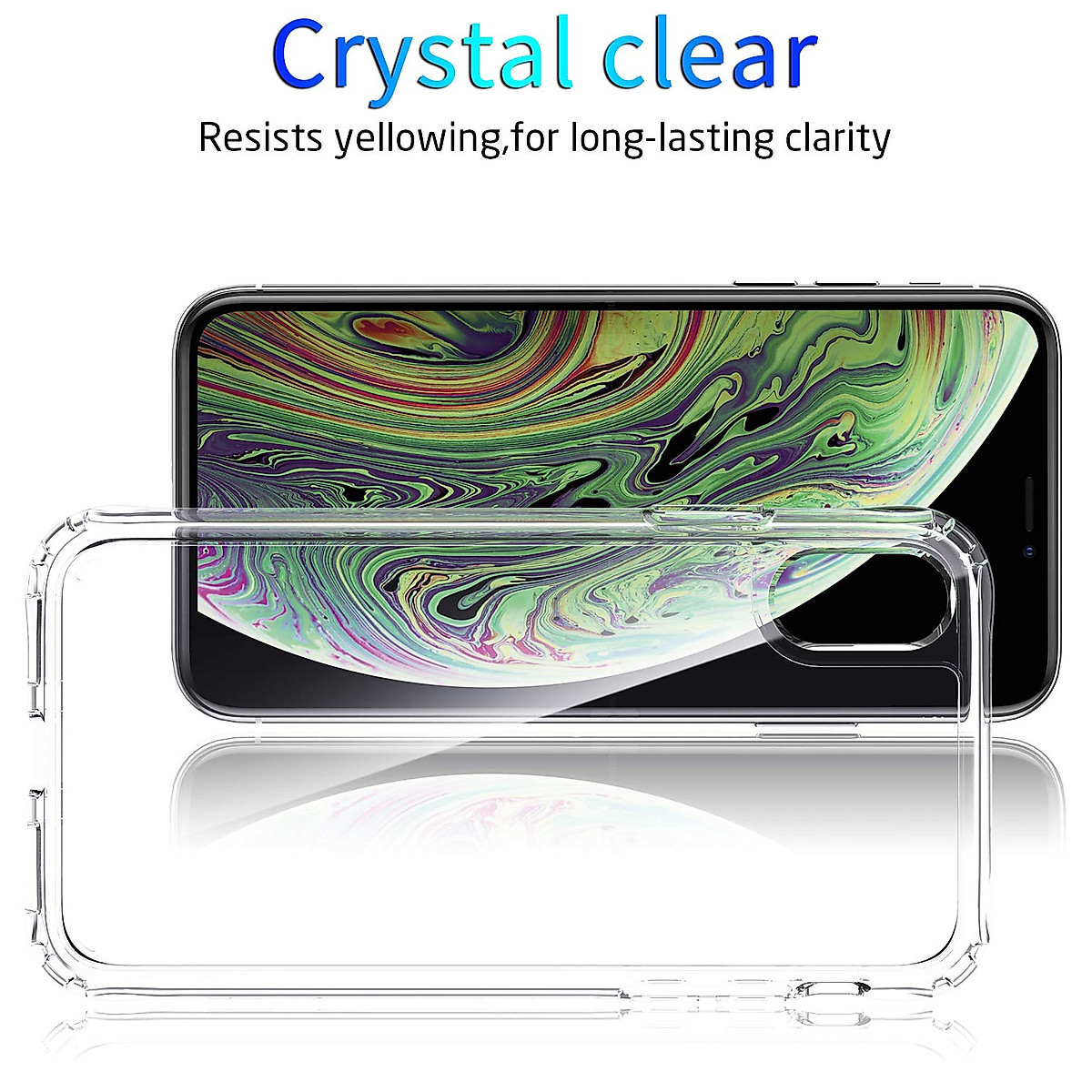 Crossbody Lanyard Phone case for Samsung Galaxy A40,Cute Pattern Clear Design Transparent Hard PC Back+Soft TPU Bumper Anti-Fall Shockproof Protective Cover with Adjustable Nylon Neck Strap(Unicorn)