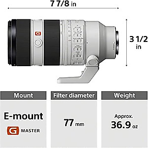 Sony FE 70-200mm F2.8 GM OSS II (SEL70200GM2) Full-Frame Telephoto Zoom G Master Lens Bundle with Multipurpose Lens Pens, Starter Kit | 70-200mm Sony Lens