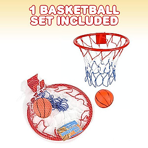 ArtCreativity Over-The-Door Hanging Basketball Hoop Game – Includes 1 Mini Basketball & 1 Net Hoop – Easy Setup Design for Home, Office, or Bedroom – Fun Gift for Boys, Girls, Toddlers, & Adults