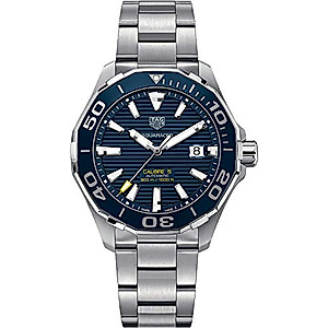 Tag Heuer Men's WAY201B.BA0927 Aquaracer Calibre 5 Automatic 300m Ceramic Bezel Watch